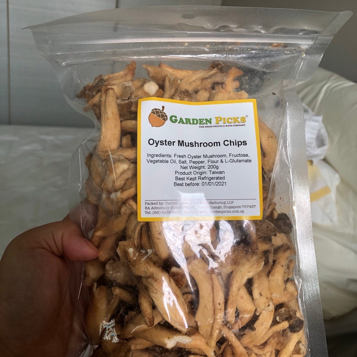 Oyster Mushroom Chips from Garden Picks - Vegan Product Reviews ...