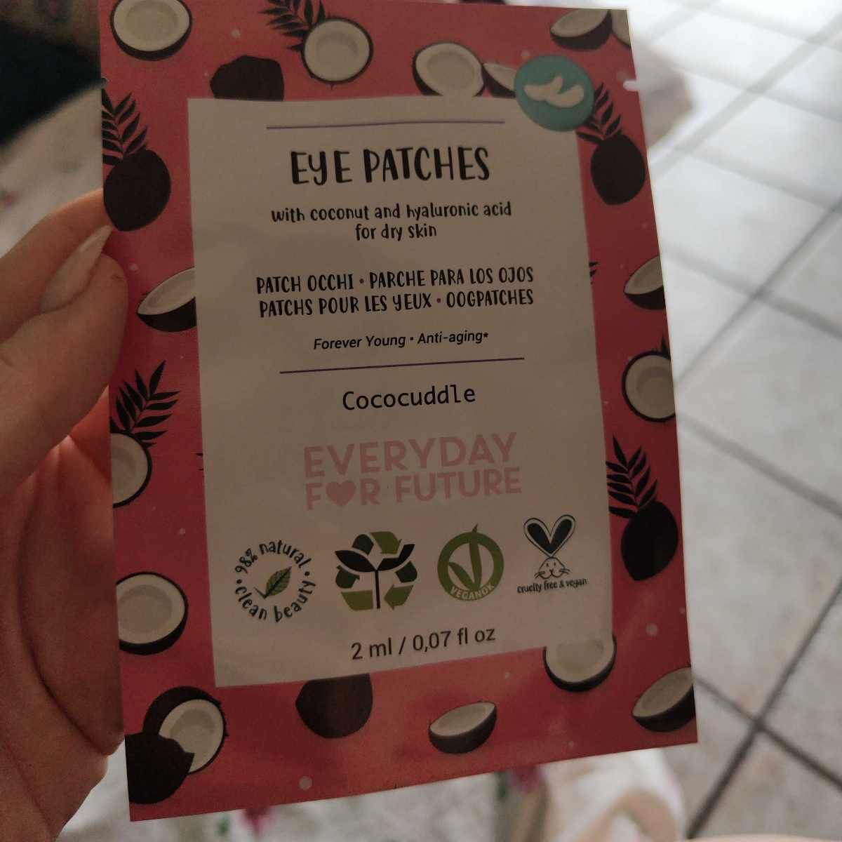eye patches from Everyday for future - Vegan Product Reviews & Ratings ...