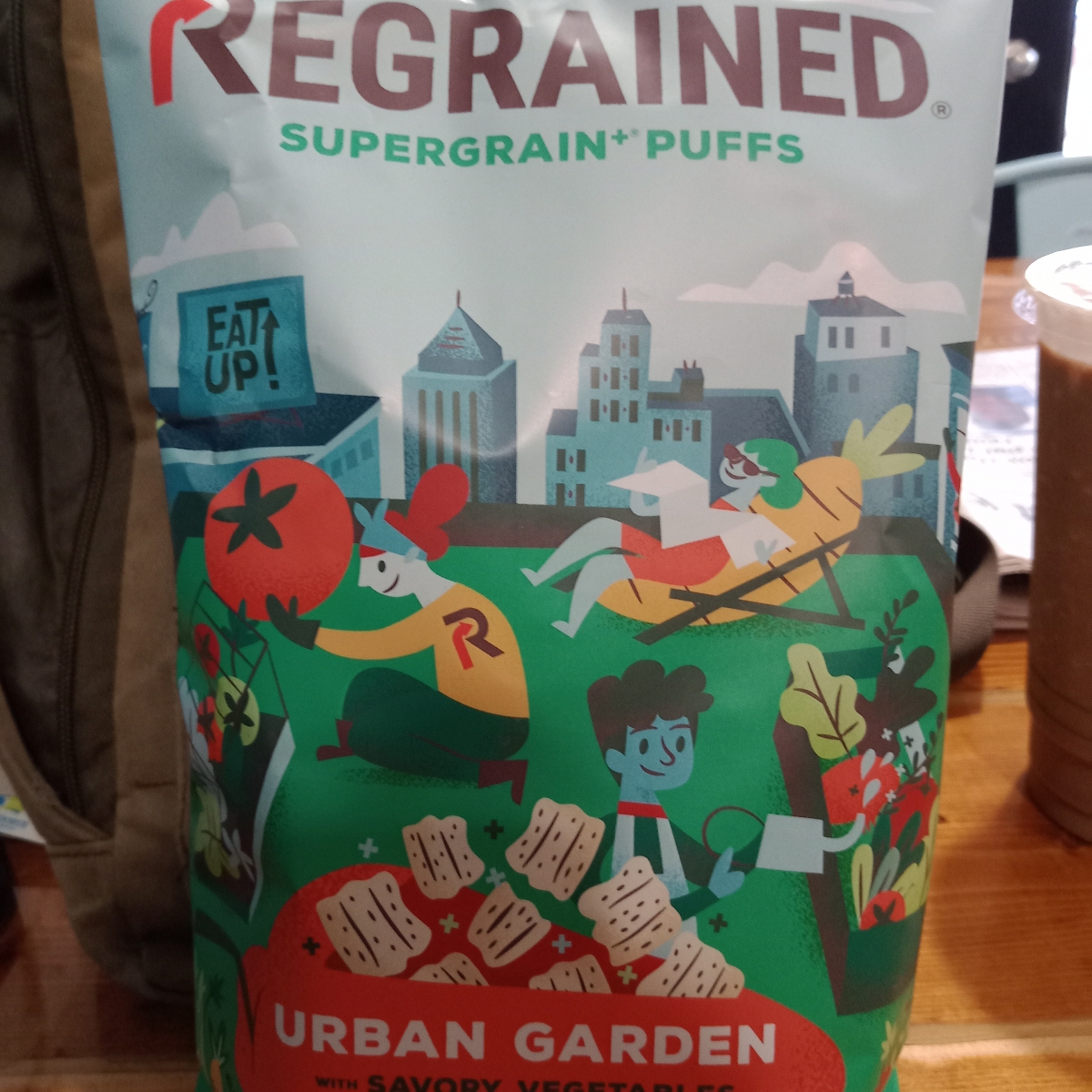 Super grain puffs urban garden from Regrained - Vegan Product Reviews ...