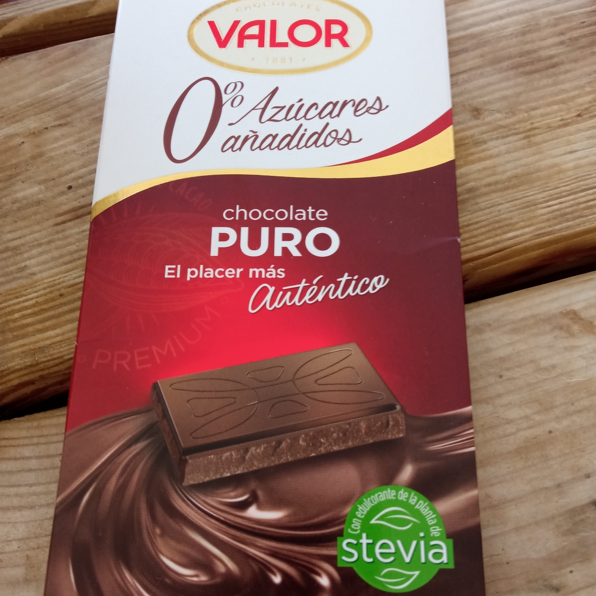 Chocolate puro sin azúcar from Valor - Vegan Product Reviews & Ratings ...