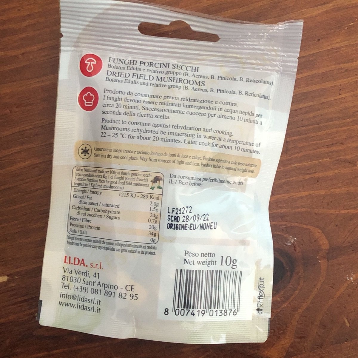 Funghi porcini secchi from Lida - Vegan Product Reviews & Ratings ...