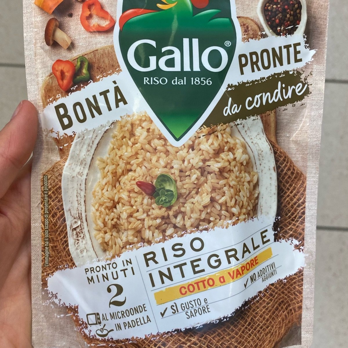 Bontà pronte riso integrale from Gallo - Vegan Product Reviews & Ratings | abillion