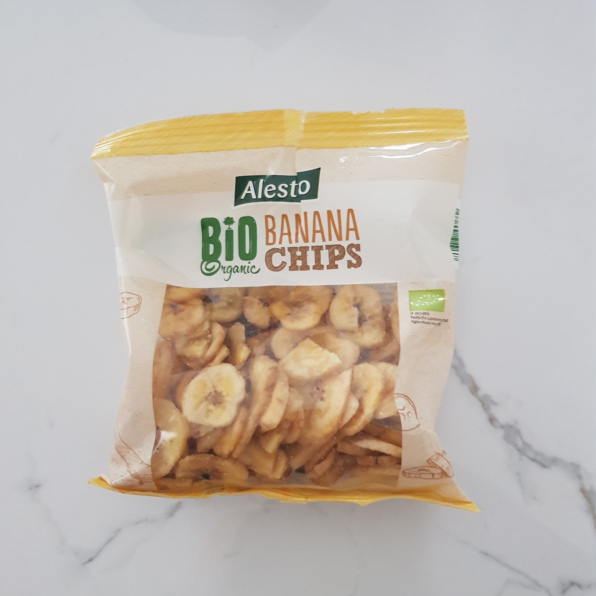 Bio banana chips from Alesto - Vegan Product Reviews & Ratings | abillion