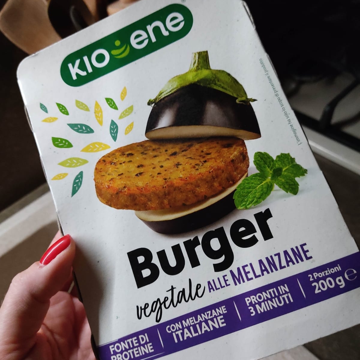 Burger alle melanzane from Kioene - Vegan Product Reviews & Ratings ...