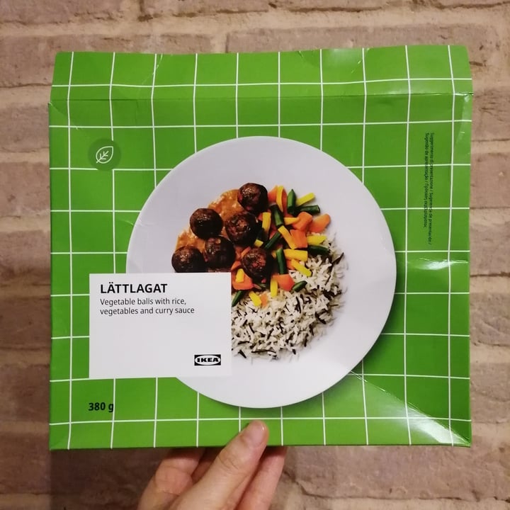 Ikea Lättlagat Vegetable Balls with Rice, Vegetables and Curry Sauce ...