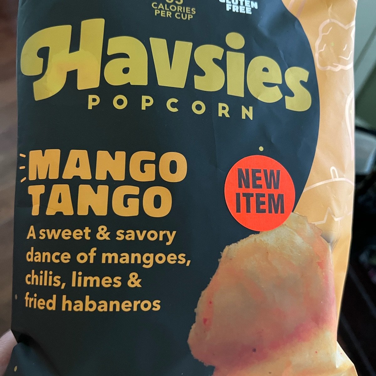 mango tango popcorn from Havsies - Vegan Product Reviews & Ratings ...