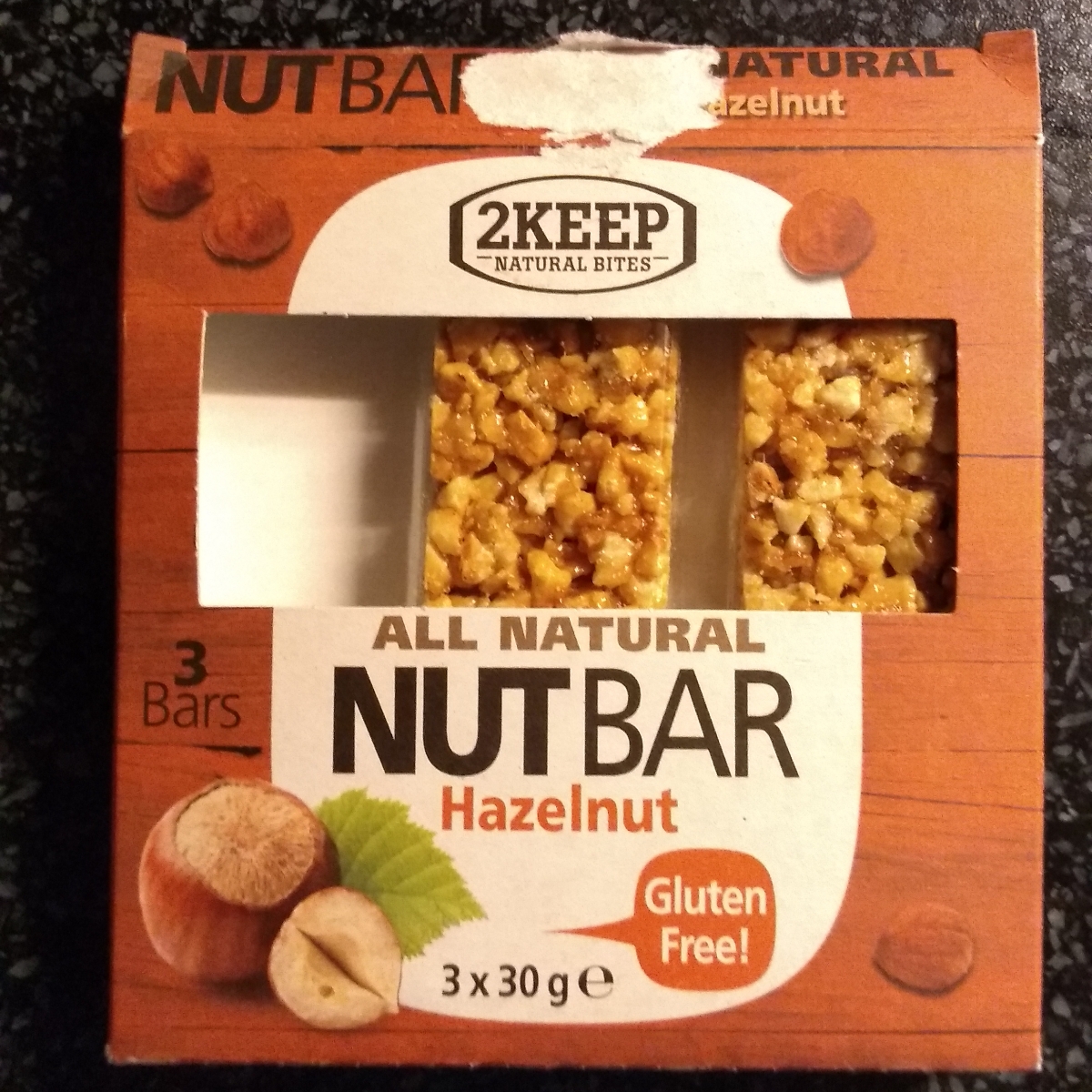 Hazelnut All Natural Nut Bar from 2keep Natural Bites - Vegan Product ...