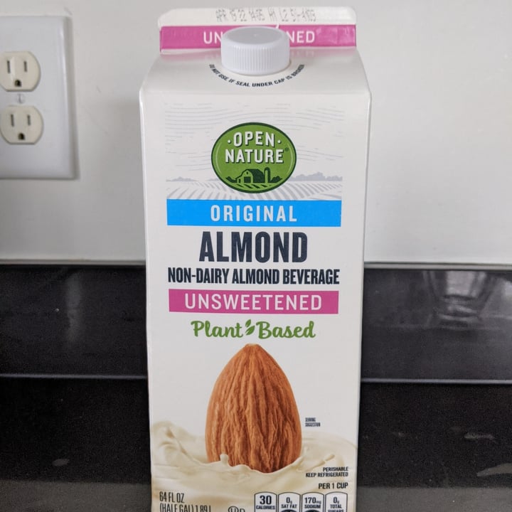 Open Nature Original Almond Beverage (Unsweetened) Review | abillion