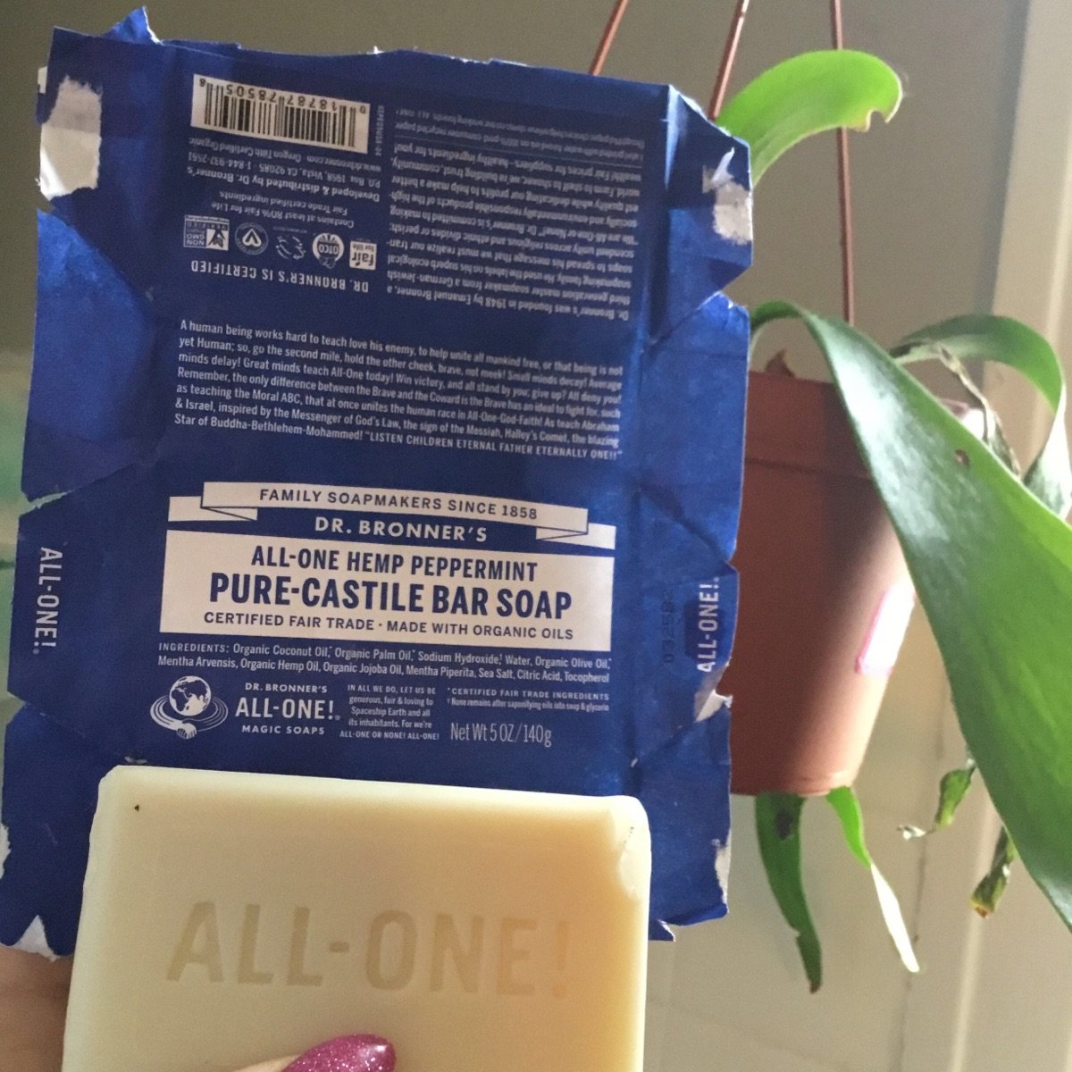 All-one hemp peppermint soap from Dr. Bronner's - Vegan Product Reviews ...