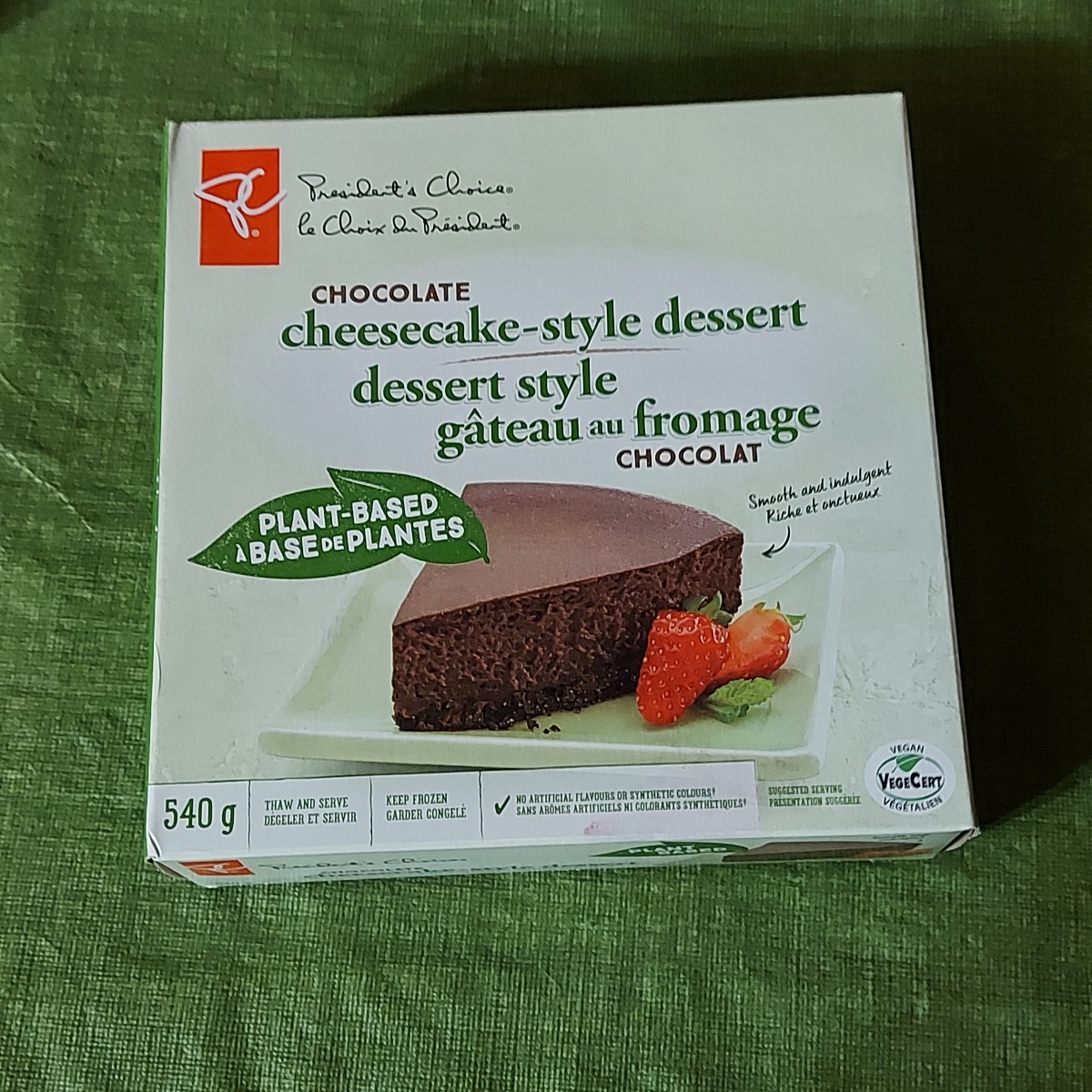 Chocolate Cheese Cake from President's Choice - Vegan Product Reviews ...