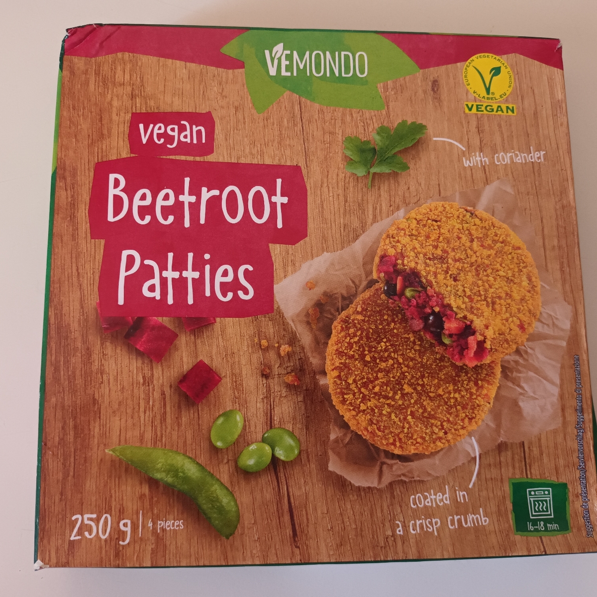 Beetroot Patties from Vemondo - Vegan Product Reviews & Ratings | abillion