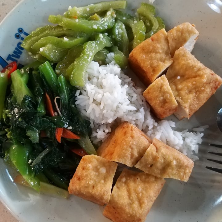 Blk 443好食城 Clementi, Singapore Mixed Vegetable Rice (caifan) Review ...