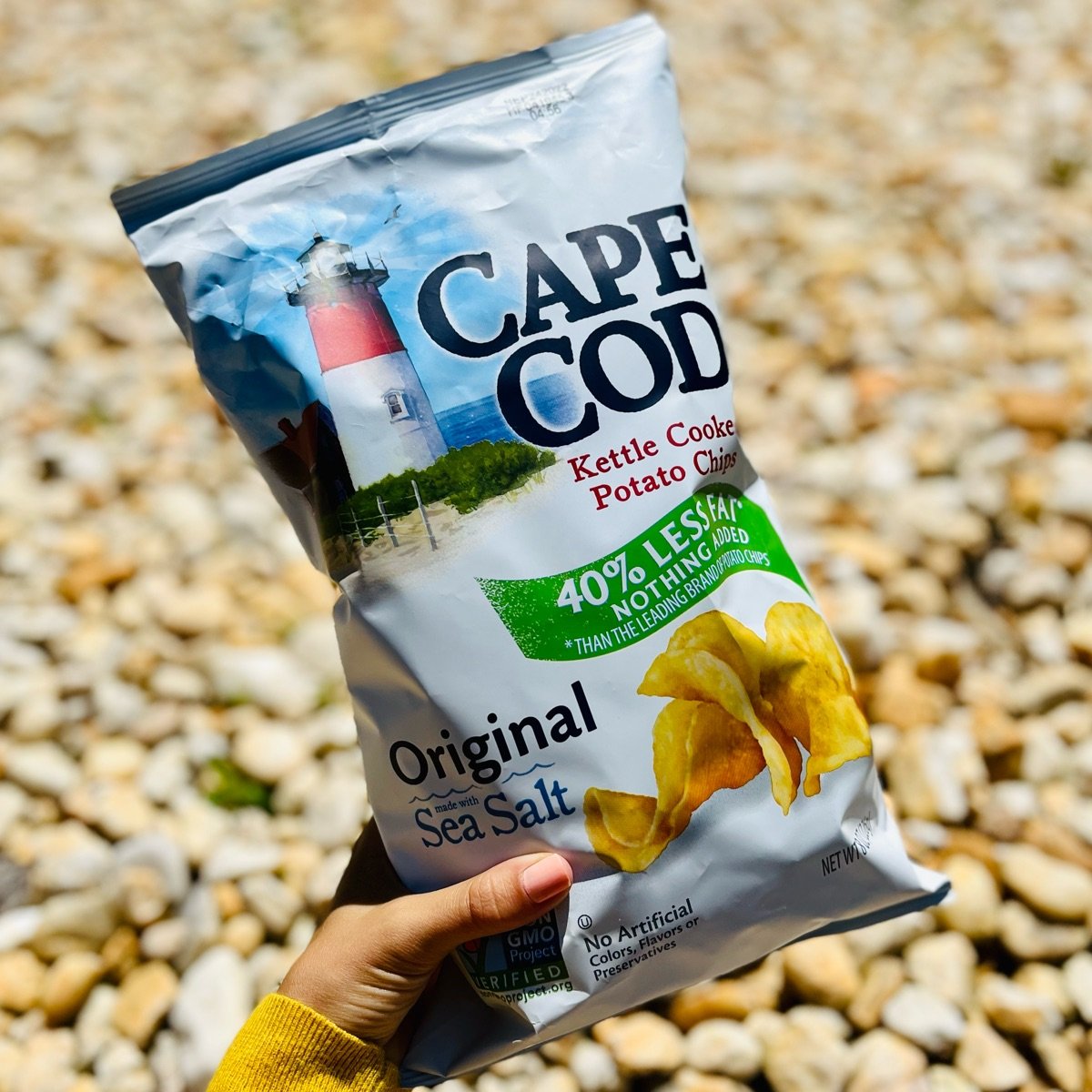 Original Sea Salt Kettle Cooked Potato Chips - 40% Less Fat from Cape ...