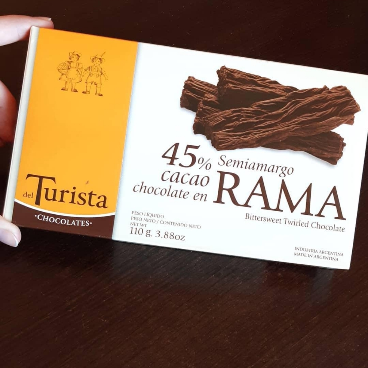 Chocolate En Rama 45% from Del Turista - Vegan Product Reviews ...