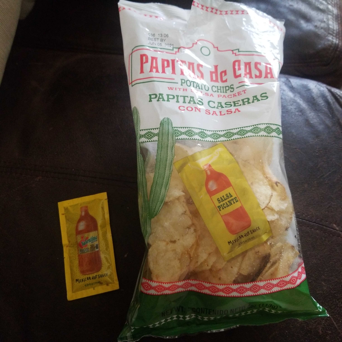 Potato Chips With Salsa Packet from Papitas de casa - Vegan Product ...