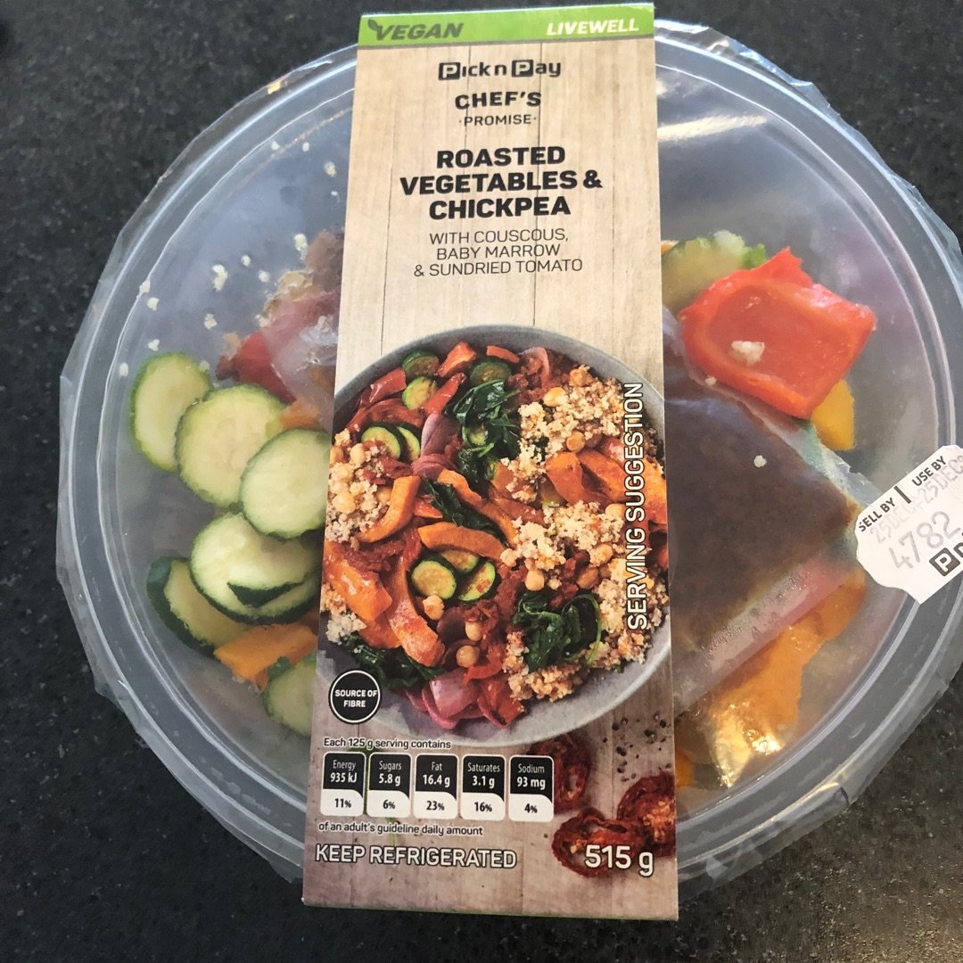 Pick n Pay Roasted Vegetable And Chickpea Cous Cous Salad Reviews | abillion