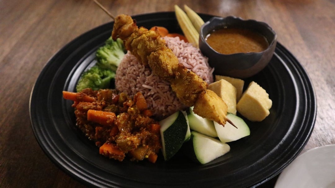 Hericium Satay Rice at Pinxin Vegan Cuisine, George Town - Vegan Dish ...