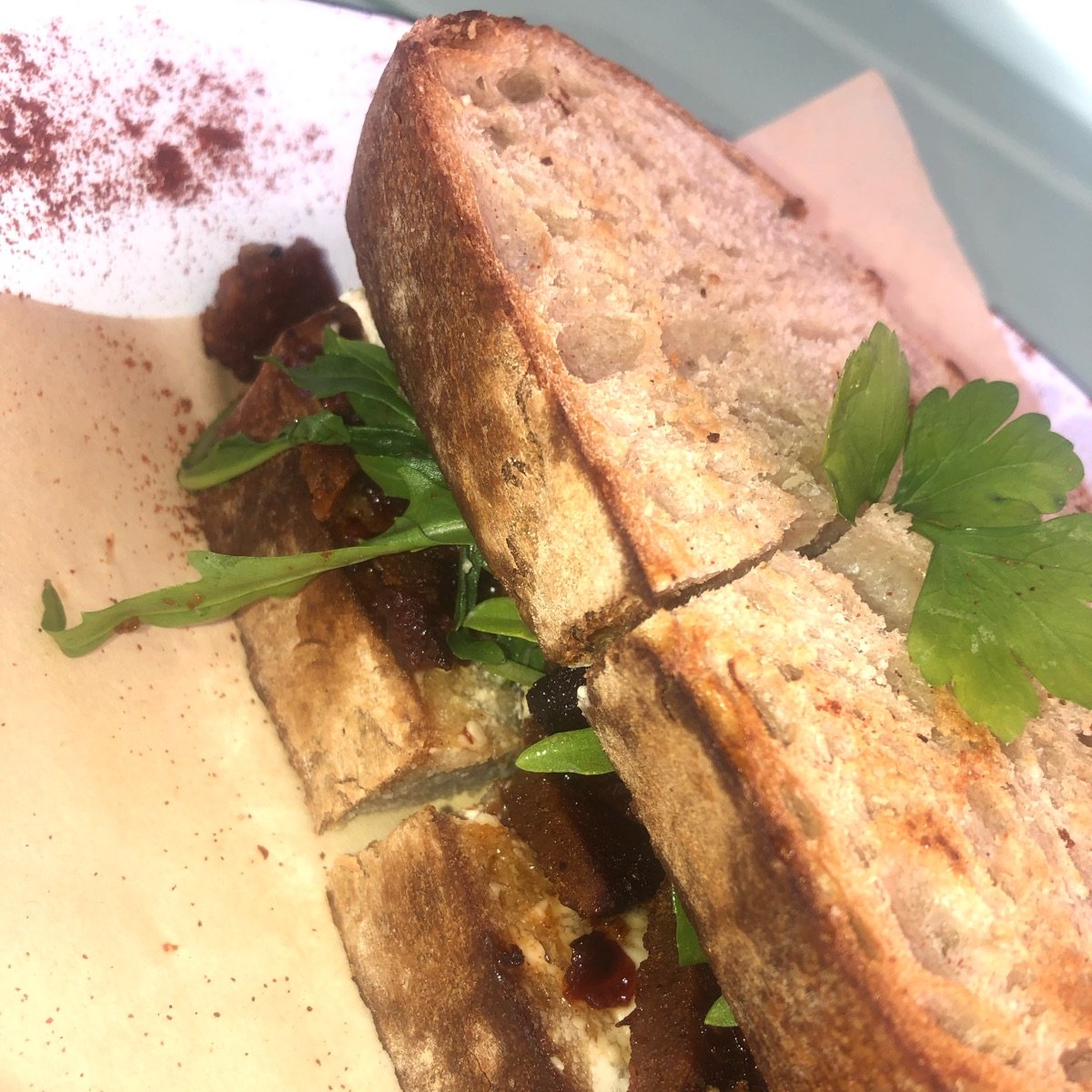 Biltong and Cream Cheese Sandwich at Grumpy & Runt | Little Deli ...