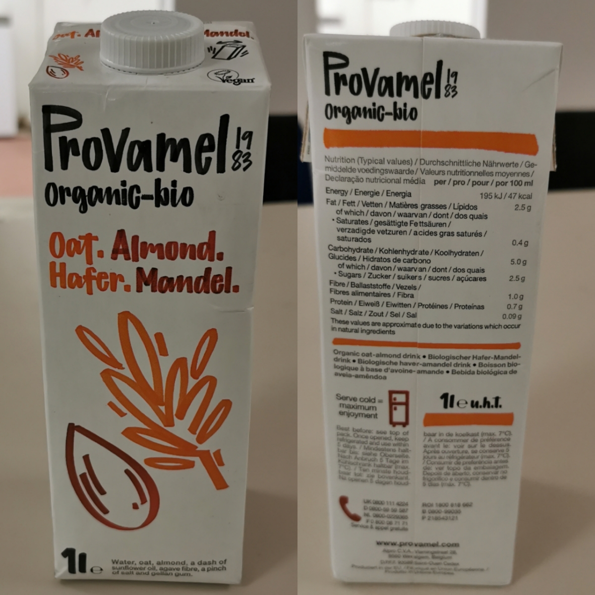Oat Almond Milk from Provamel - Vegan Product Reviews & Ratings | abillion