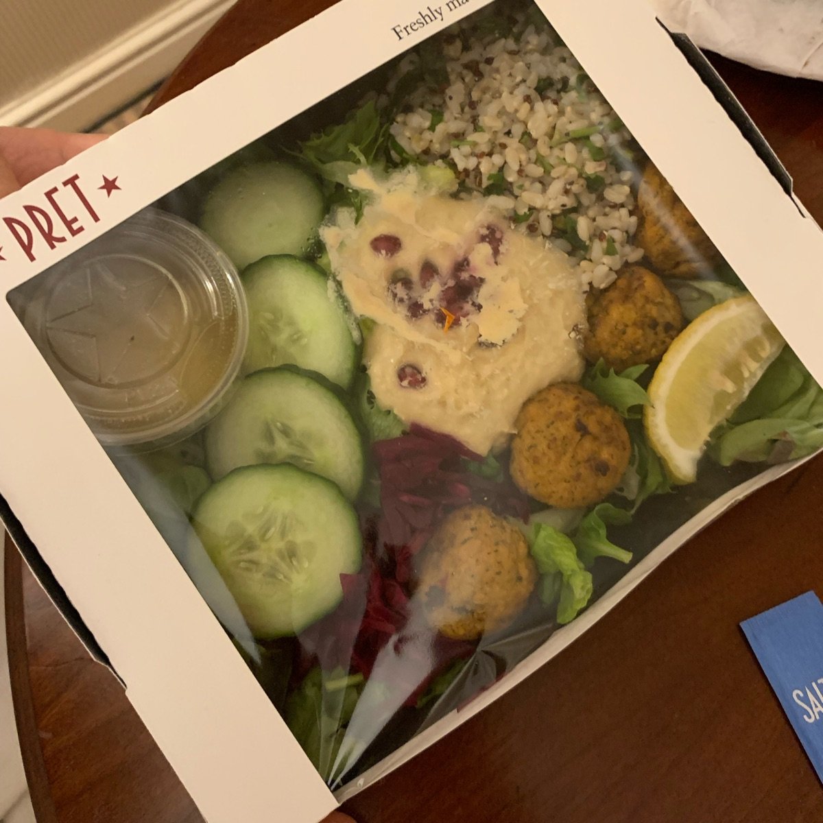 Falafel & Homous Mezze from Pret A Manger - Vegan Product Reviews ...