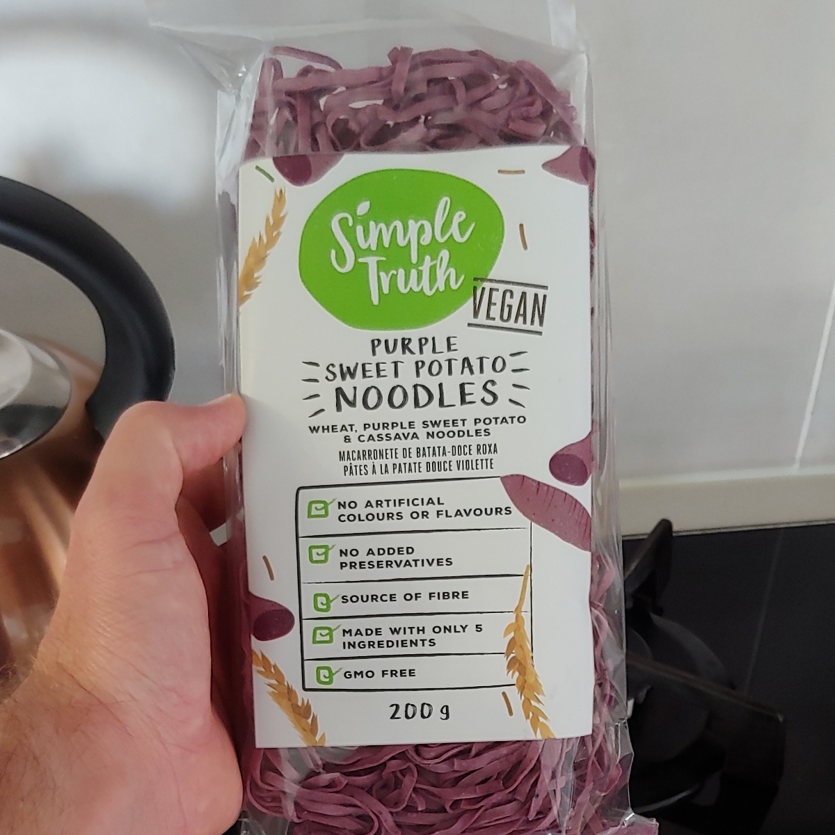 Purple sweet potato noodles from Simple Truth - Vegan Product Reviews ...