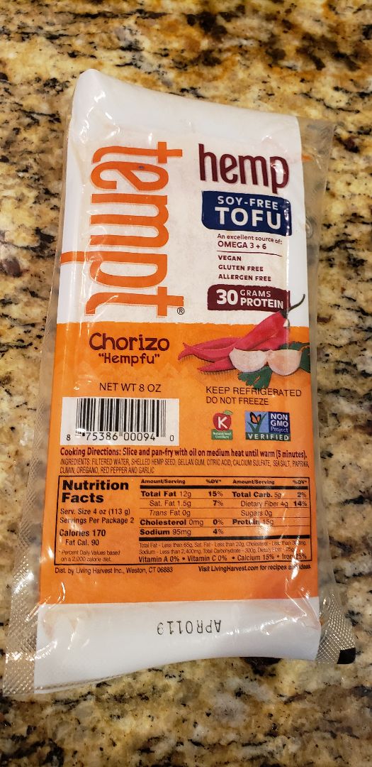 Tempt Hemp Chorizo Hemp Tofu 评价 | abillion