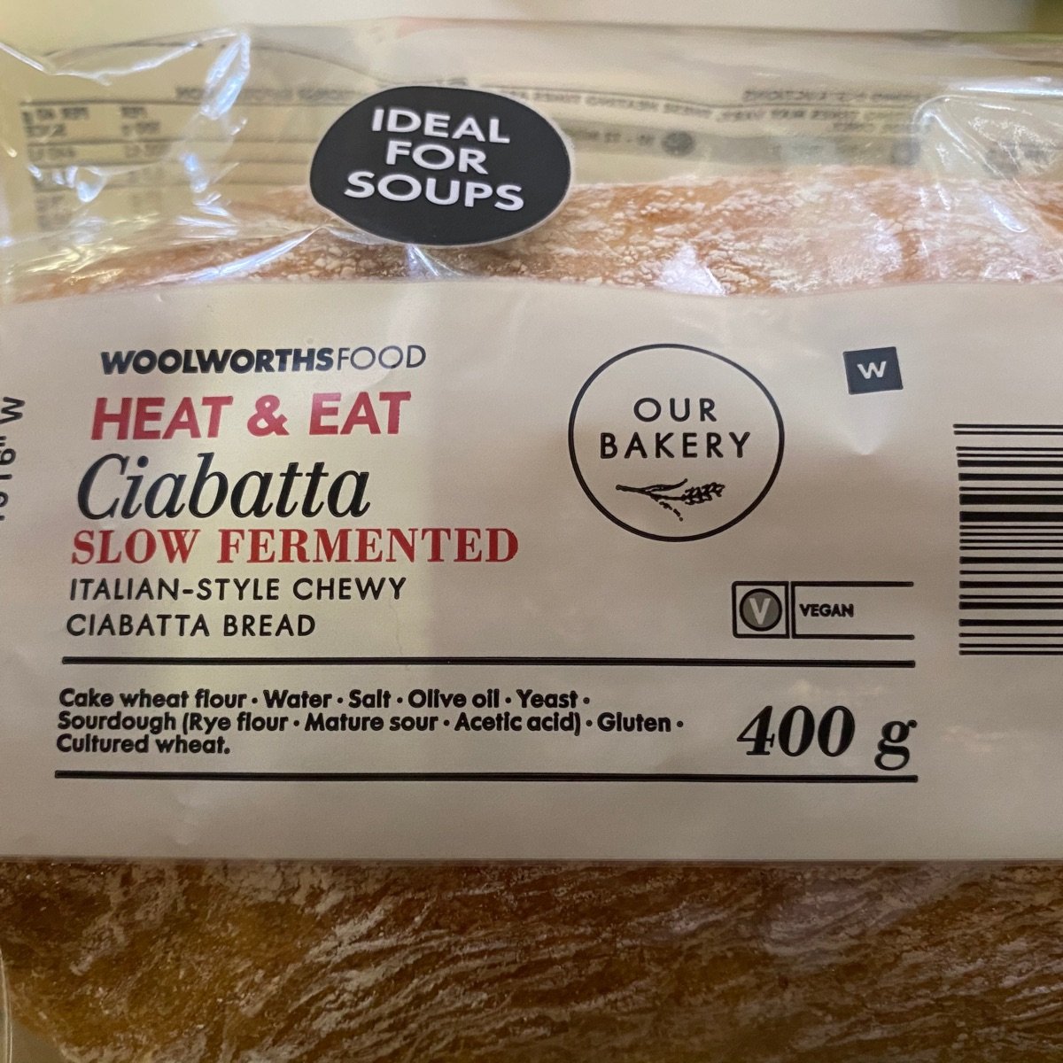 Ciabatta rolls from Woolworths Food - Vegan Product Reviews & Ratings ...