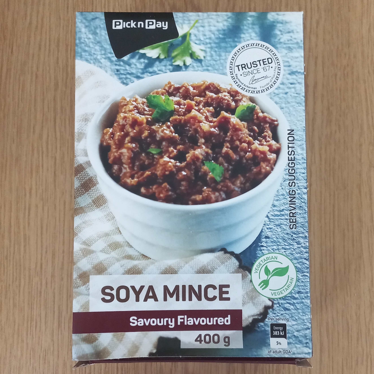 Pick n Pay Soya Mince Savoury Flavor from Pick n Pay - Vegan Product ...