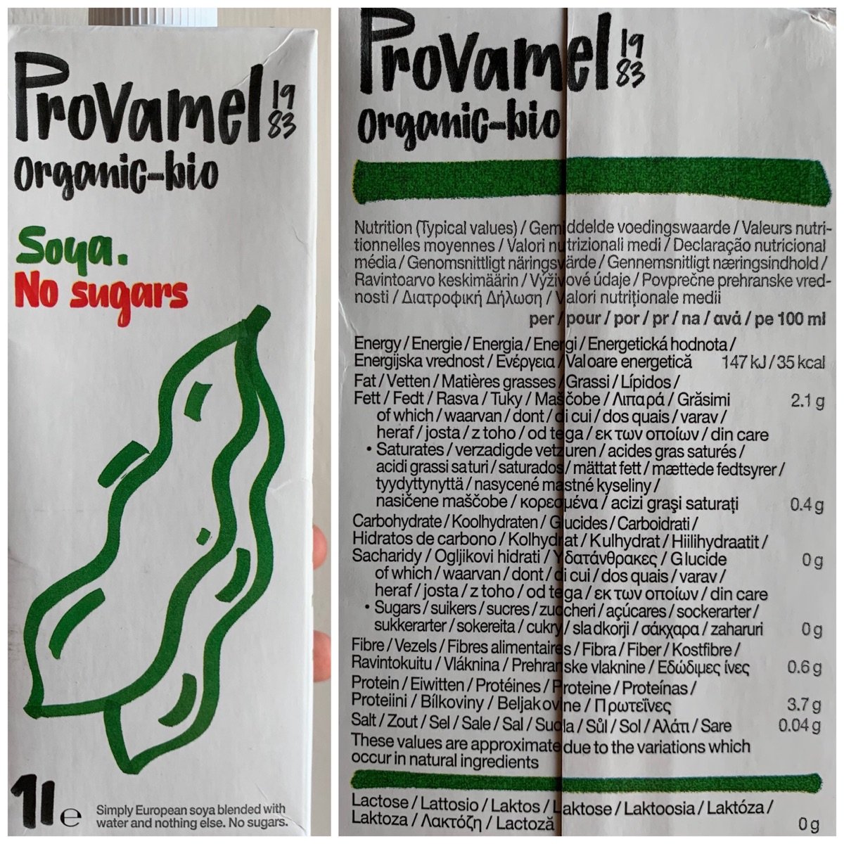 Organic bio Soya from Provamel - Vegan Product Reviews & Ratings | abillion