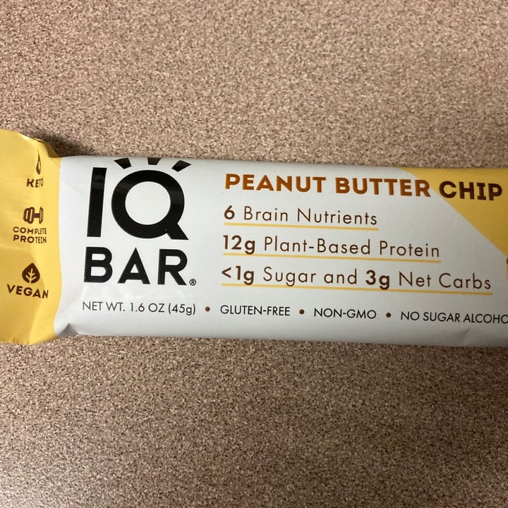 IQ Bar Peanut butter chip Review | abillion