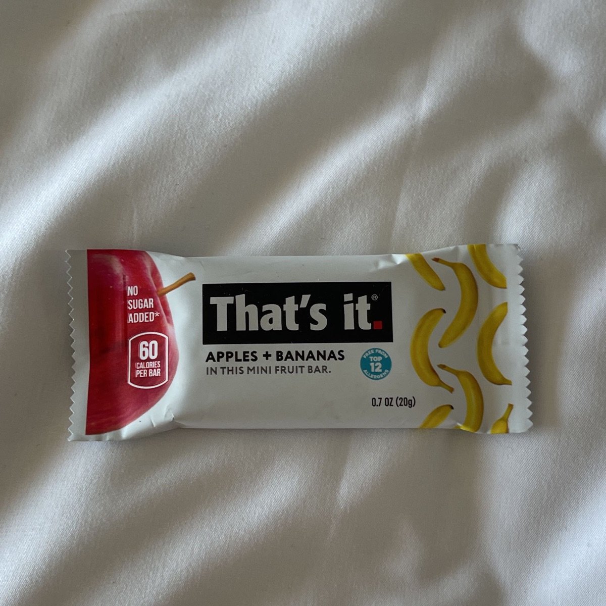 apples + bananas mini fruit bar from That’s it - Vegan Product Reviews ...