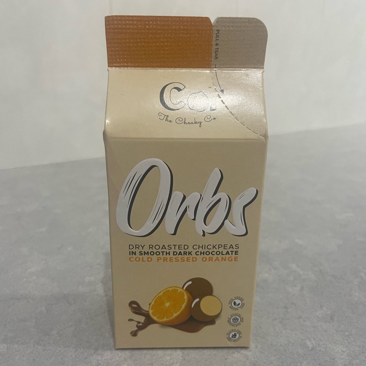 Dry Roasted Chickpeas in Smooth Dark Chocolate from Orbs - Vegan ...