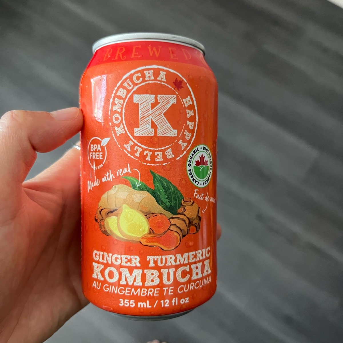 ginger turmeric kombucha from happy belly kombucha - Vegan Product ...