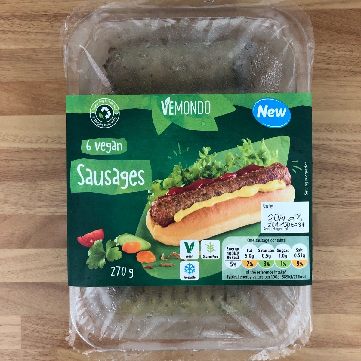 Vegan Sausages from Vemondo - Vegan Product Reviews & Ratings | abillion