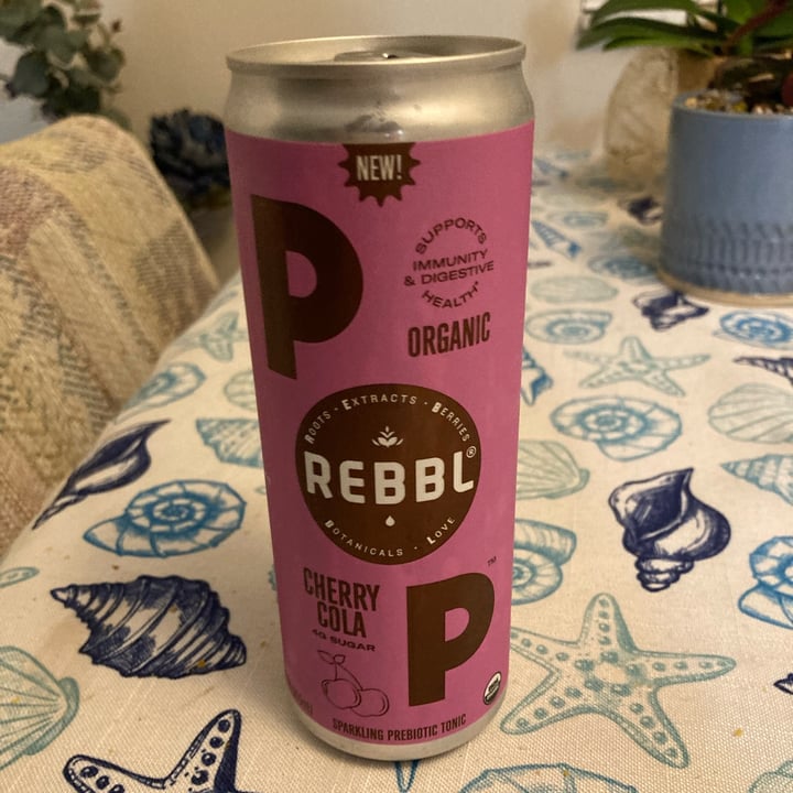 REBBL cherry cola sparkling prebiotic tonic Review | abillion