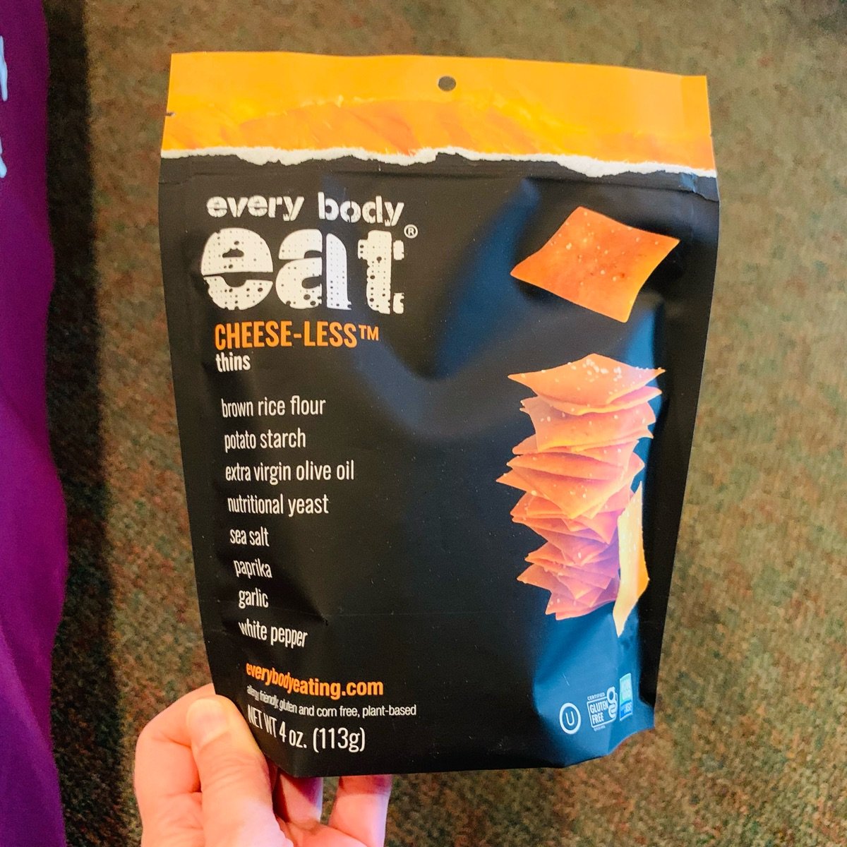 Cheese-less Thins from Every Body Eat - Vegan Product Reviews & Ratings ...
