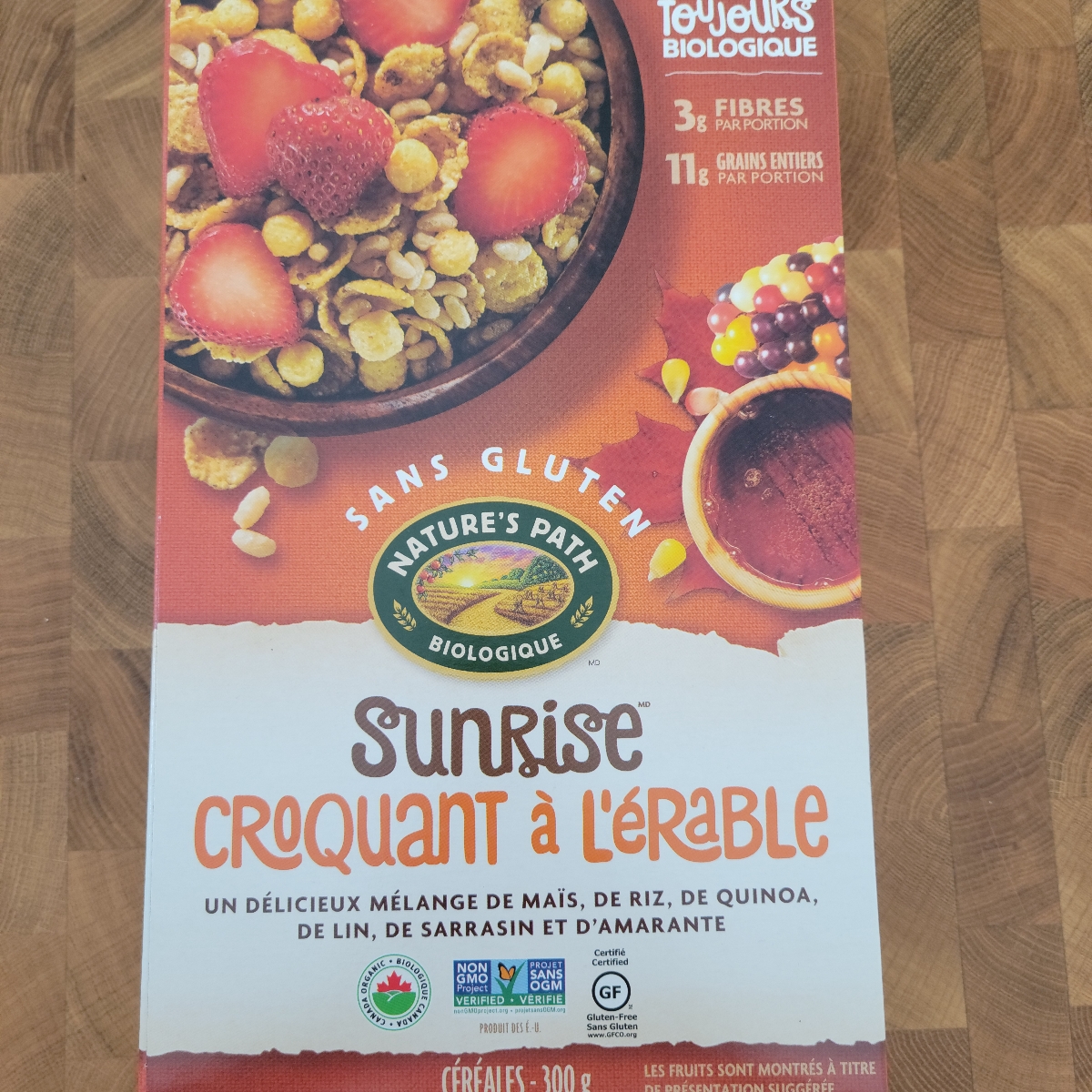 Sunrise maple cereal from Nature's Path Foods - Vegan Product Reviews ...