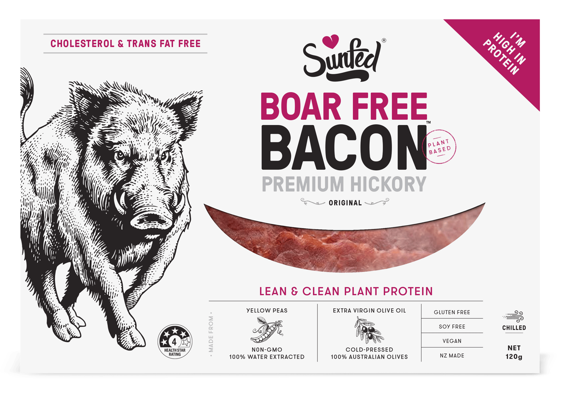 Sunfed® Boar Free Bacon™ Premium Hickory from Sunfed - Vegan Product ...