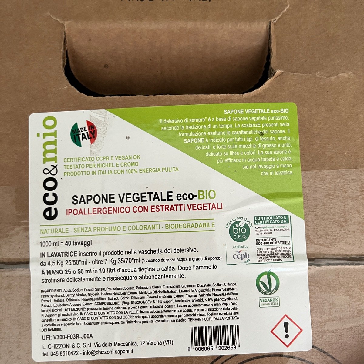sapone vegetale eco-bio from eco & mio - Vegan Product Reviews ...