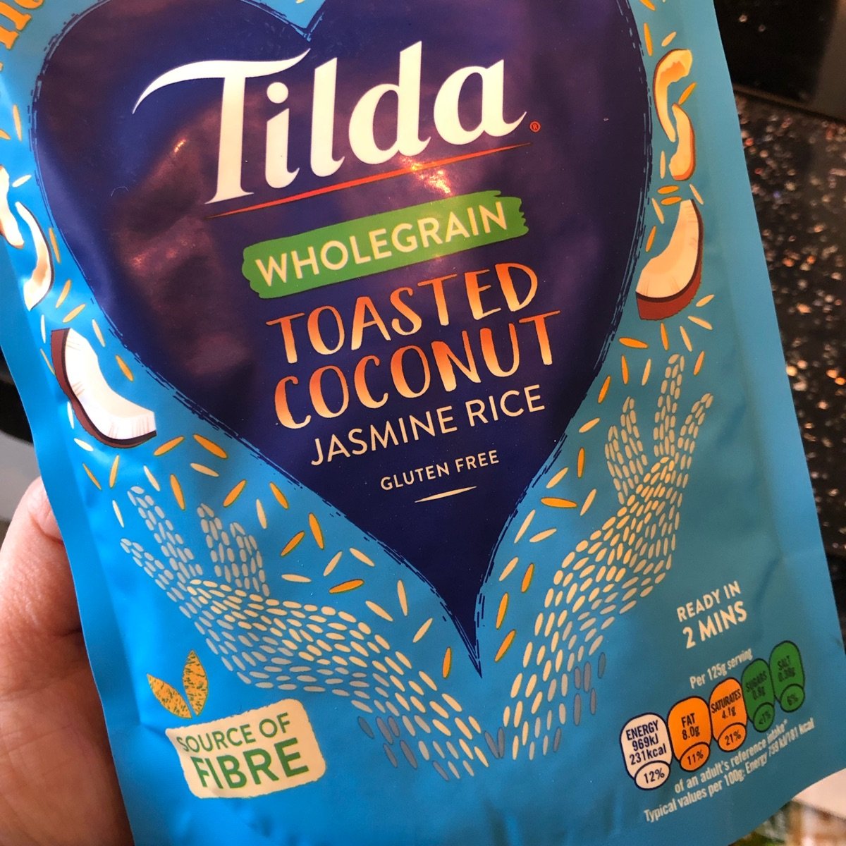 Wholegrain Toasted Coconut Jasmine Rice from Tilda - Vegan Product ...