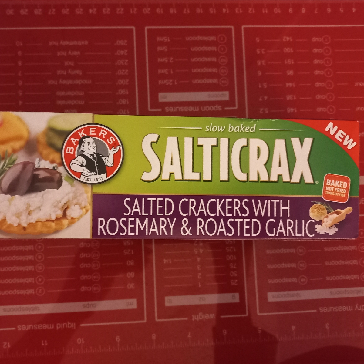 Salticrax - Rosemary and roasted garlic from Bakers - Vegan Product ...
