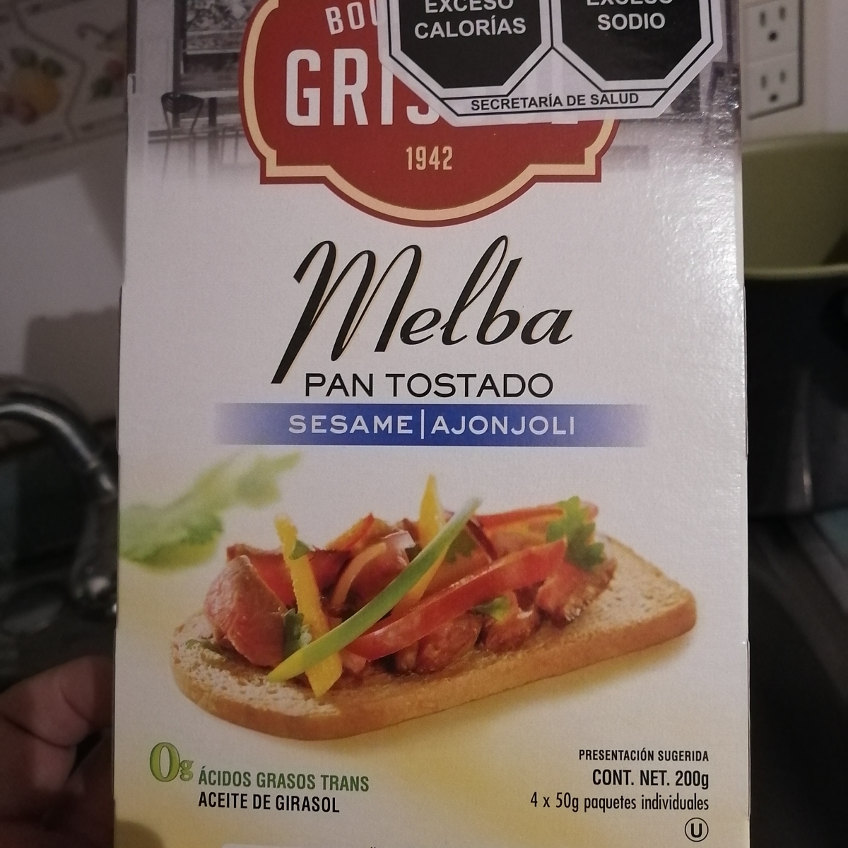 Pan Tostado Sabor Ajonjolí from Melba - Vegan Product Reviews & Ratings ...