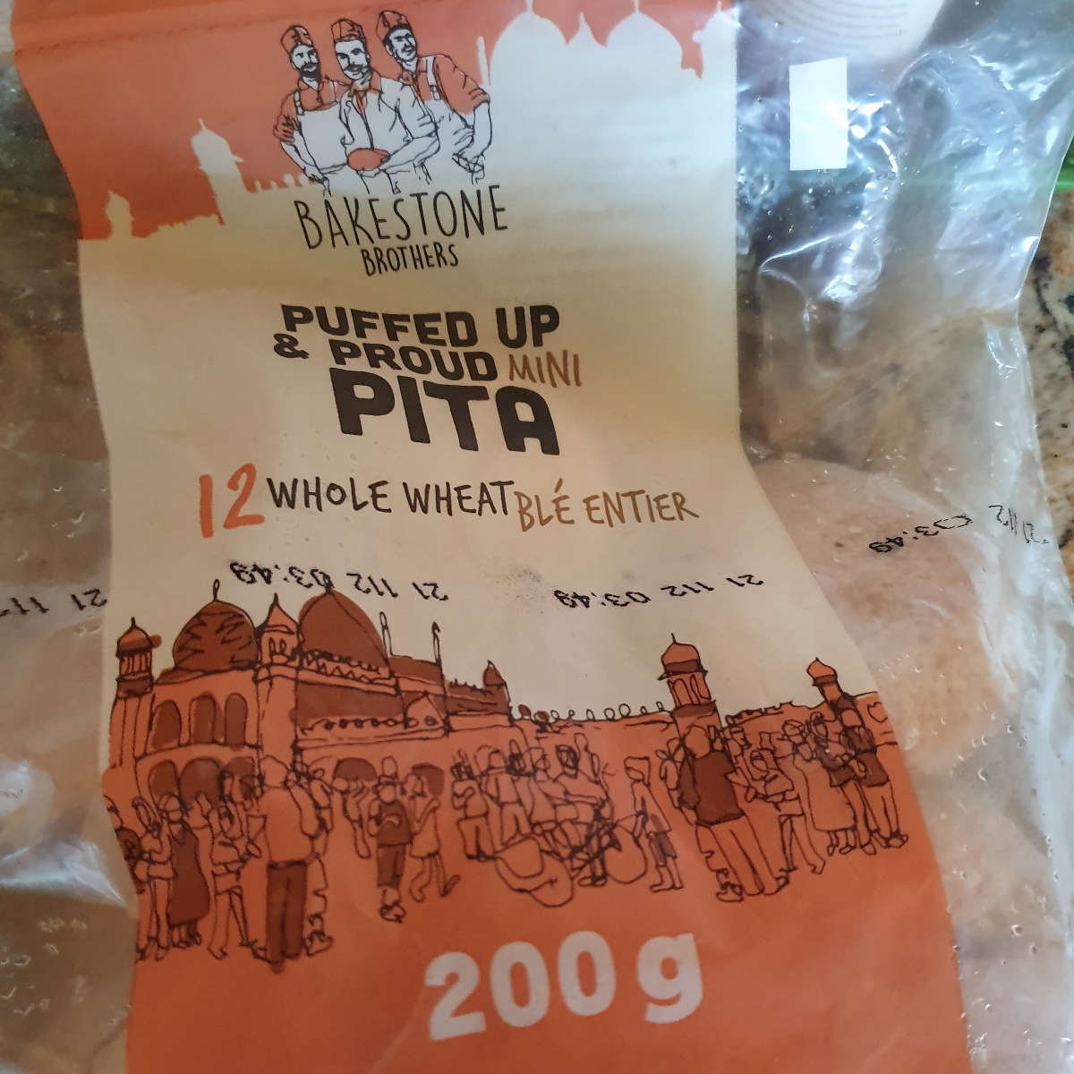 12 Whole Wheat Mini Pita from Bakestone Brothers - Vegan Product ...