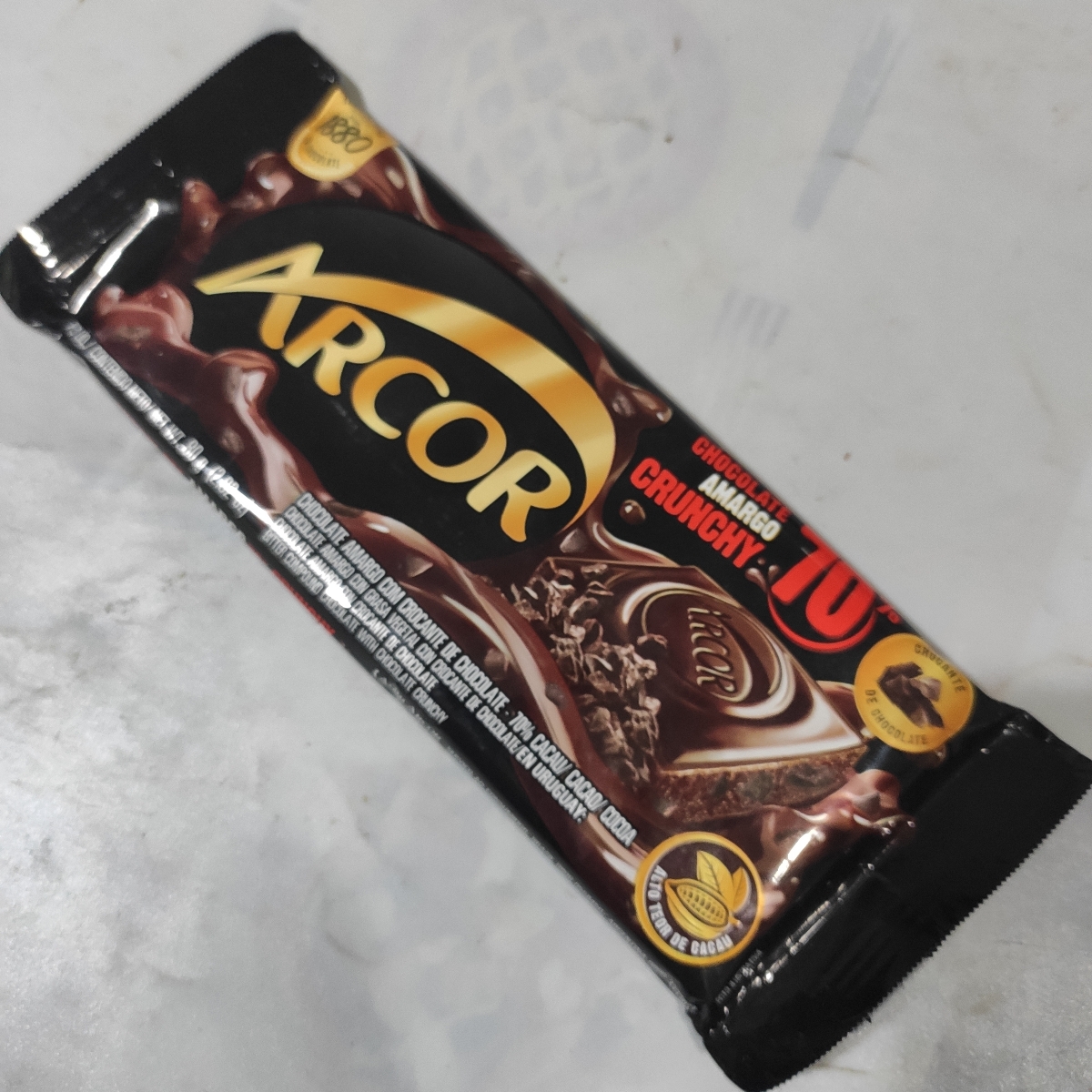 Chocolate 70% Crunchy from Arcor - Vegan Product Reviews & Ratings ...