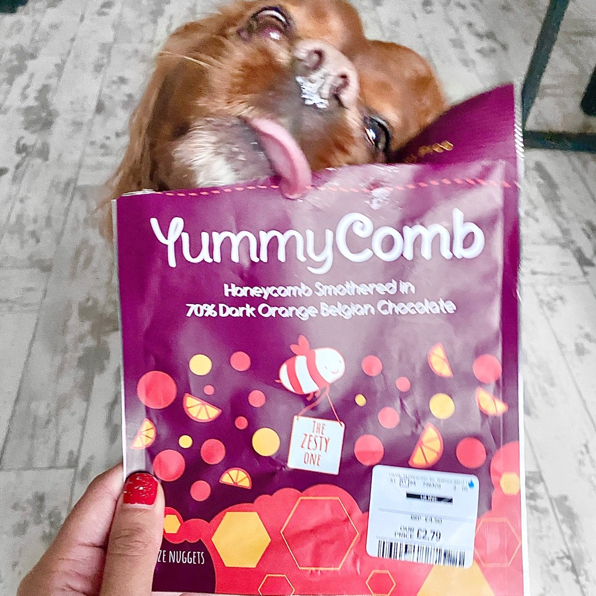 Honeycomb In 70% Dark Orange Belgian Chocolate from Yummy Comb - Vegan ...