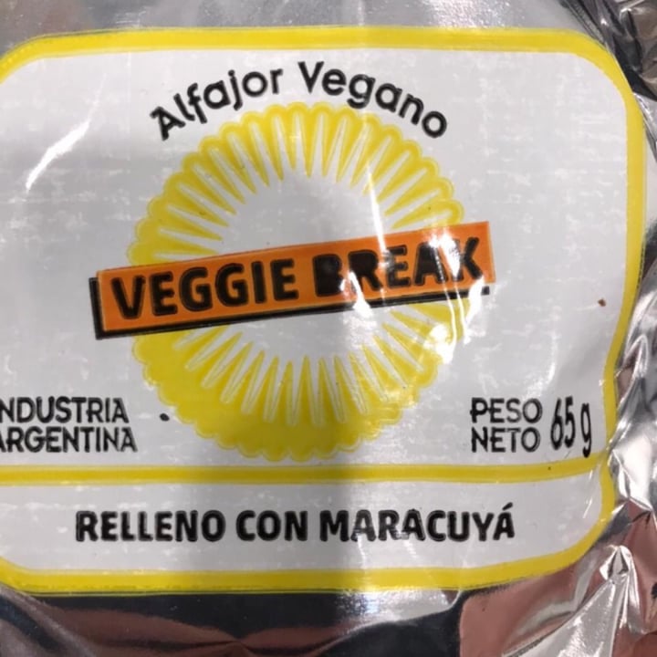 Veggie Break Alfajor Vegano Relleno De Maracuya Review | abillion