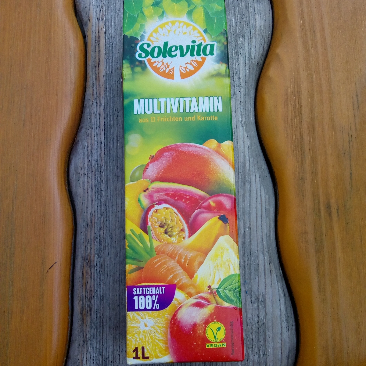 100% mehrfrucht-saft mit karotte from Solevita - Vegan Product Reviews ...