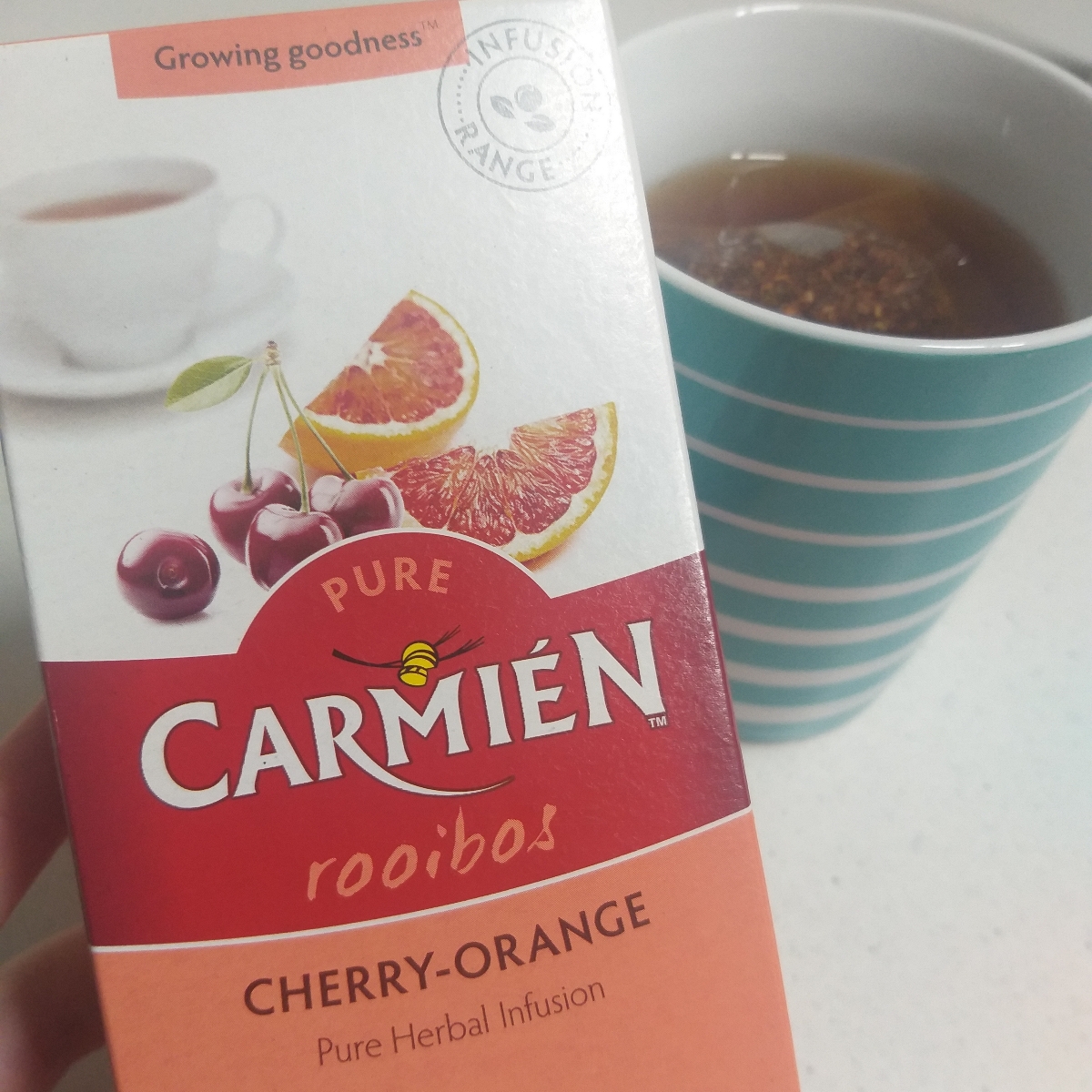 Cherry orange Rooibos from Carmien - Vegan Product Reviews & Ratings ...