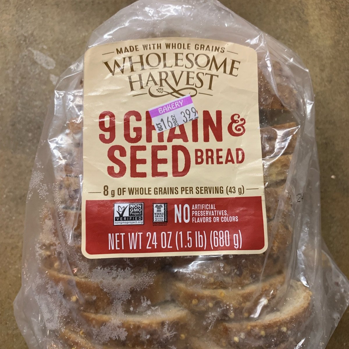 9 Grain & Seed Bread from Wholesome Harvest - Vegan Product Reviews ...