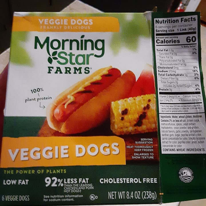 MorningStar Farms Morning Star Veggie Dogs Review | abillion